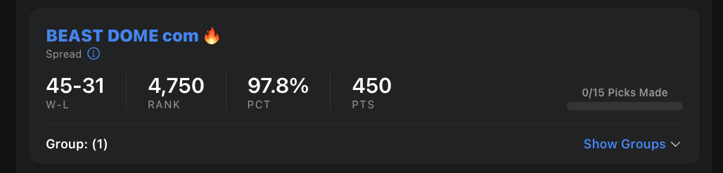 FANTASY FOOTBALL WEEK 6 PICKS SPECIAL BEAST DOME